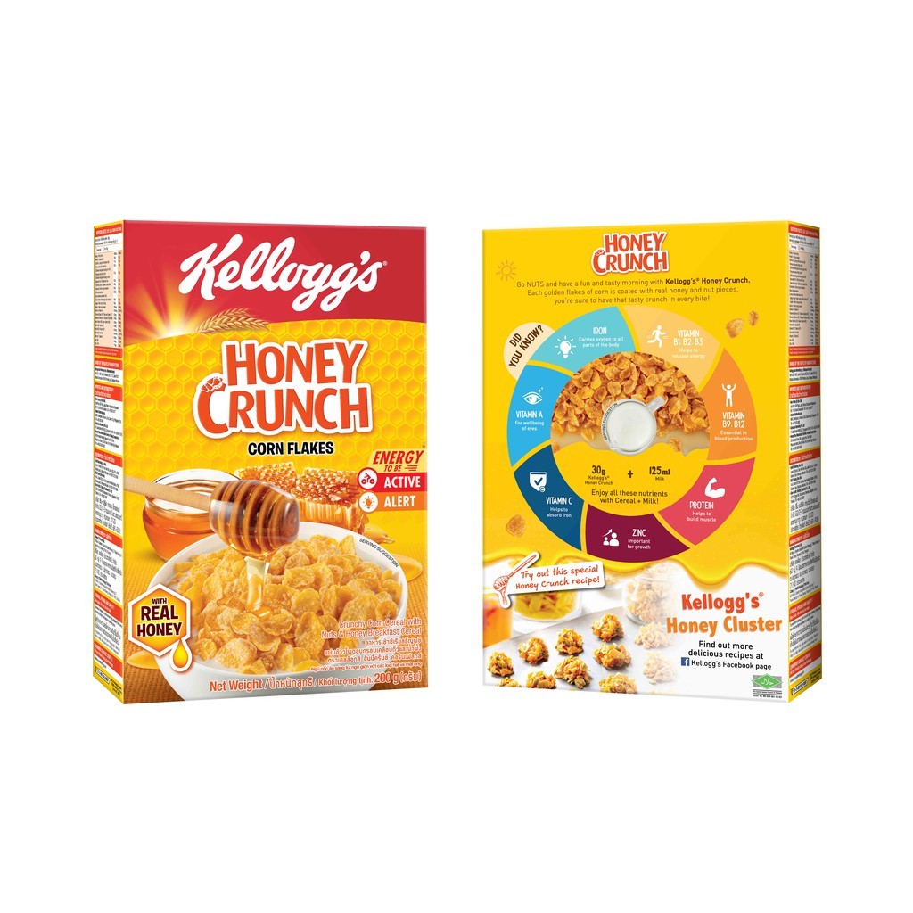 Kellogg's Honey Crunch Corn Flakes 200g | Shopee Philippines