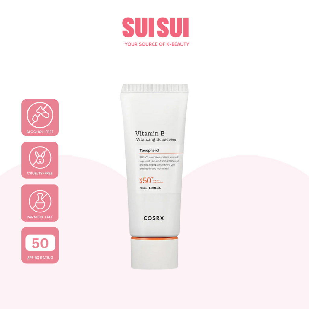 COSRX Vitamin E Vitalizing Sunscreen SPF 50+ 50ml [Sunblock] | Shopee Philippines
