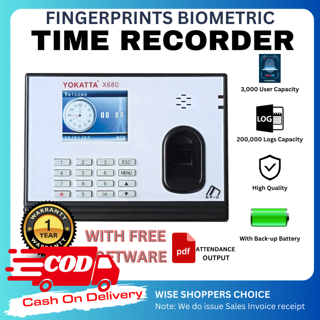 Yokatta Biometric with back up battery & FREE installer for lifetime ...