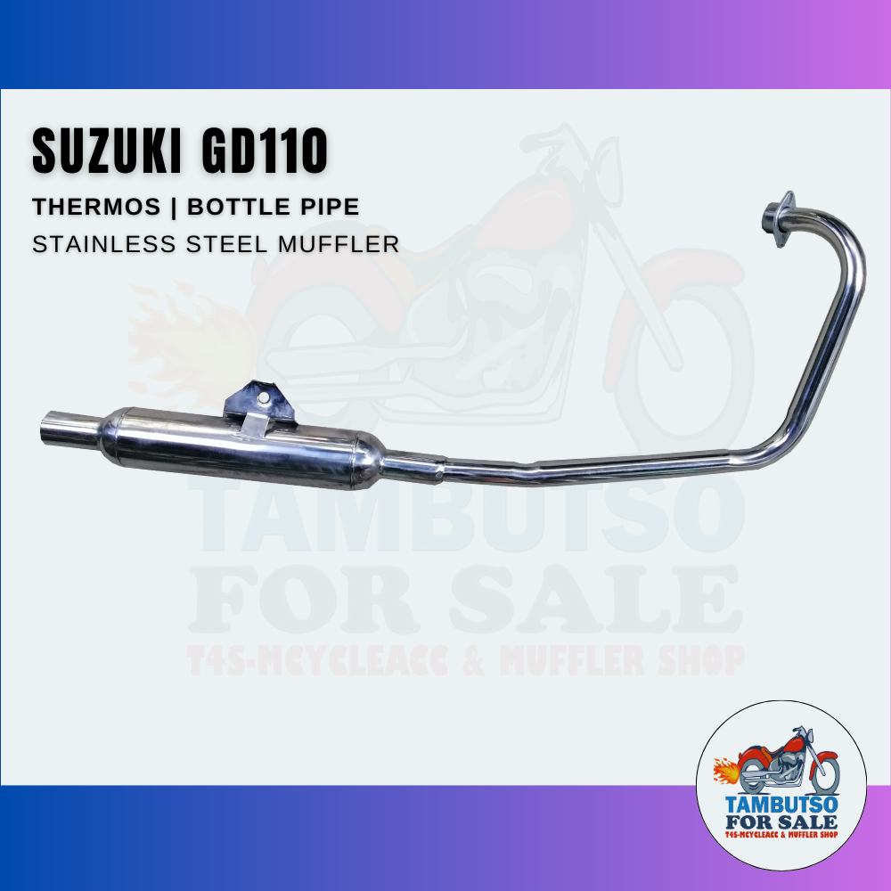 SUZUKI GD 110 Bottle Pipe Type Muffler for SUZUKI GD 110 Exhaust pipe ...
