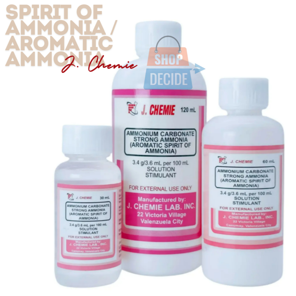 (SD-J) J. Chemie Spirit of Ammonia / Aromatic Ammonia | Shopee Philippines