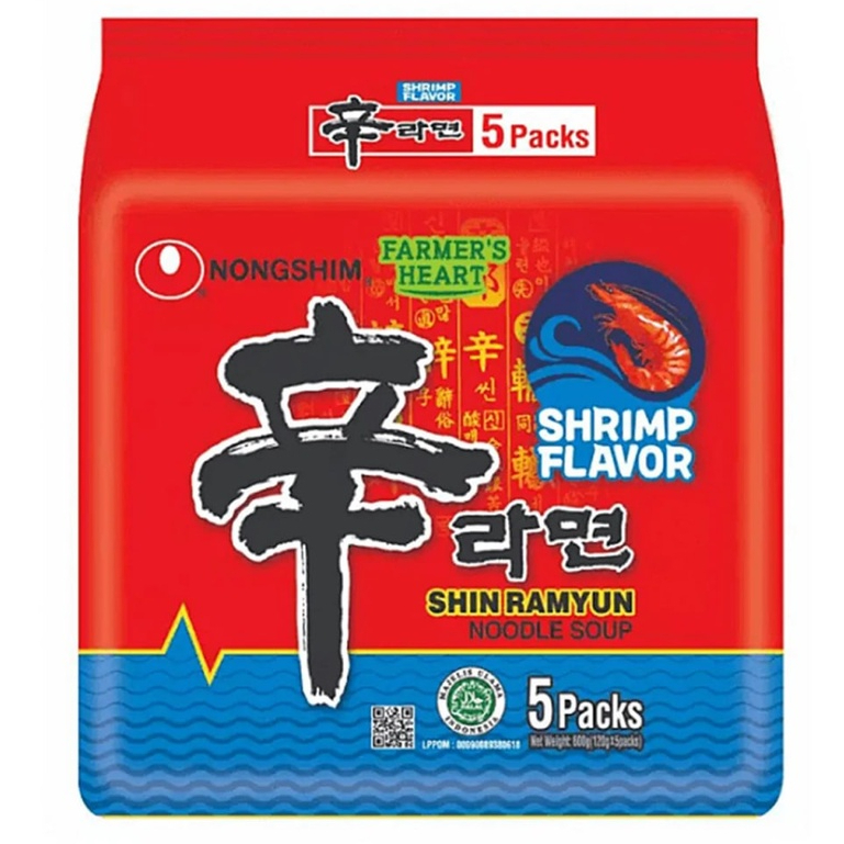 SHIN RAMEN (SHRIMP FLAVOR) 1PACK 120G | Shopee Philippines