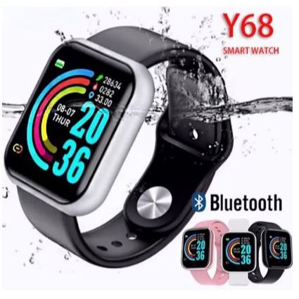 Smart Watch Y68 Waterproof Heart Rate Tracker Fitness Bluetooth ...