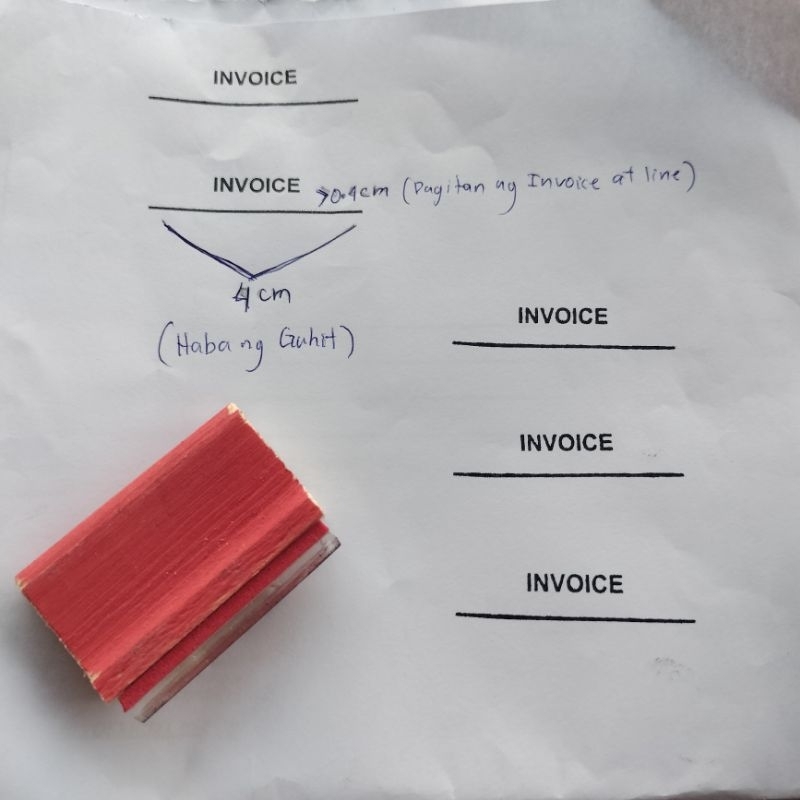 INVOICE sales invoice service invoice rubber stamp | Shopee Philippines