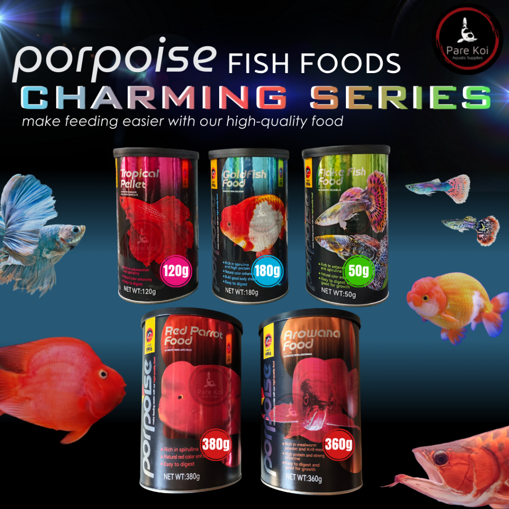 Porpoise Charming Series Goldfish | Flake Fish Food | Tropical | Red ...