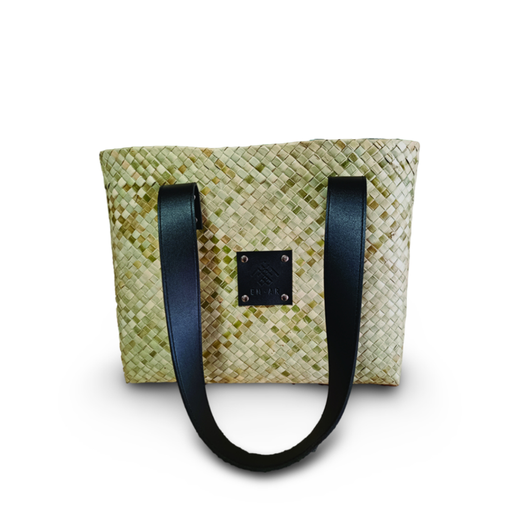 Myriam - Bag made of karagumoy with leather handle (Assorted color for ...