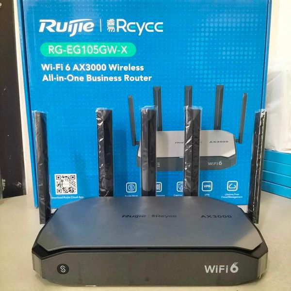 Ruijie | RG-EG105GW-X | Wi-Fi 6 AX3000 High-performance All-in-One Wireless Router | Shopee ...