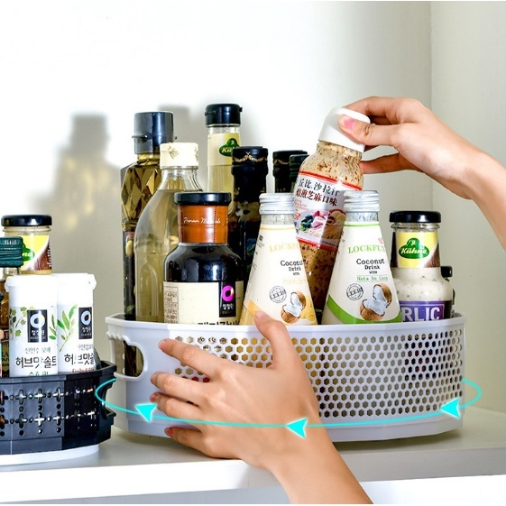Rotating 360 Degree Tray, Condiments Organizer, Storage Spinning Tray ...