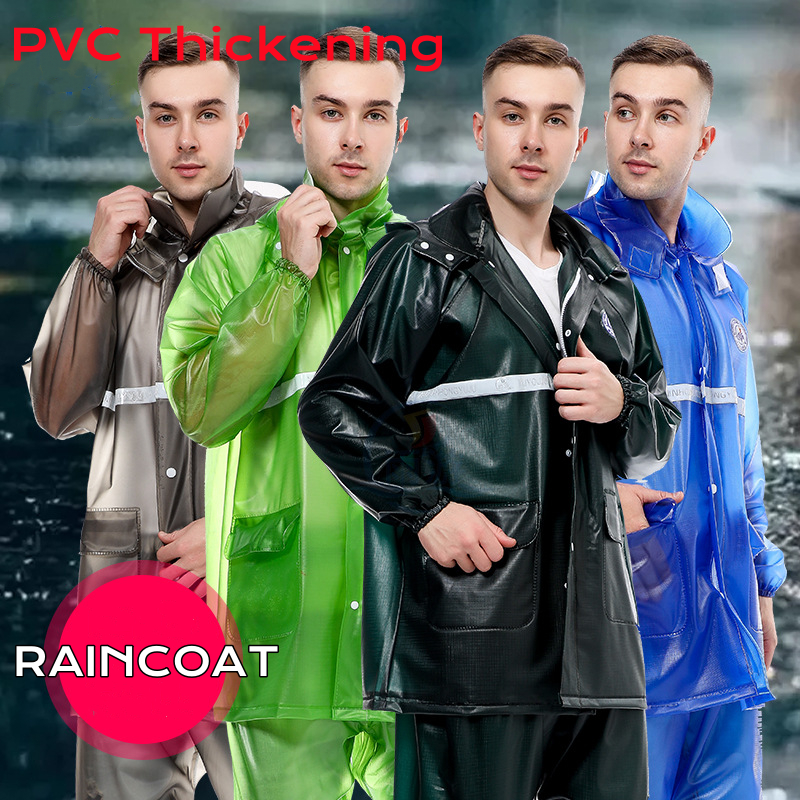 Titanium Raincoat Rubberized Makapal Kapote Popular Waterproof Raincoat ...