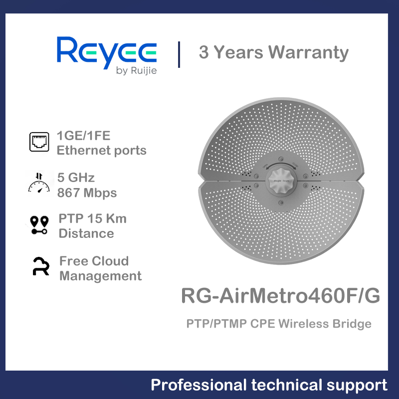 Ruijie-Reyee RG-AirMetro460F/RG-AirMetro460G(with POE Adapter) RG-AirMetro Series Wireless ...