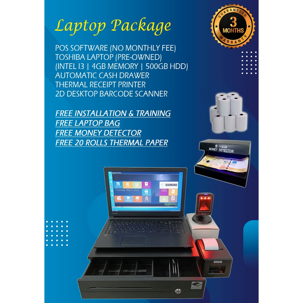 POS PACKAGE - LAPTOP / POINT OF SALE / GROCERY PHARMACY POS / ANY ...