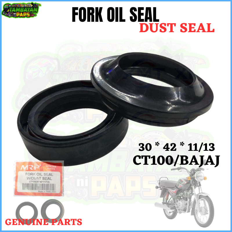 ORIGINAL FRONT FORK OIL/DUST SEAL FOR BAJAJ/CT100 100% GUINUINE ...