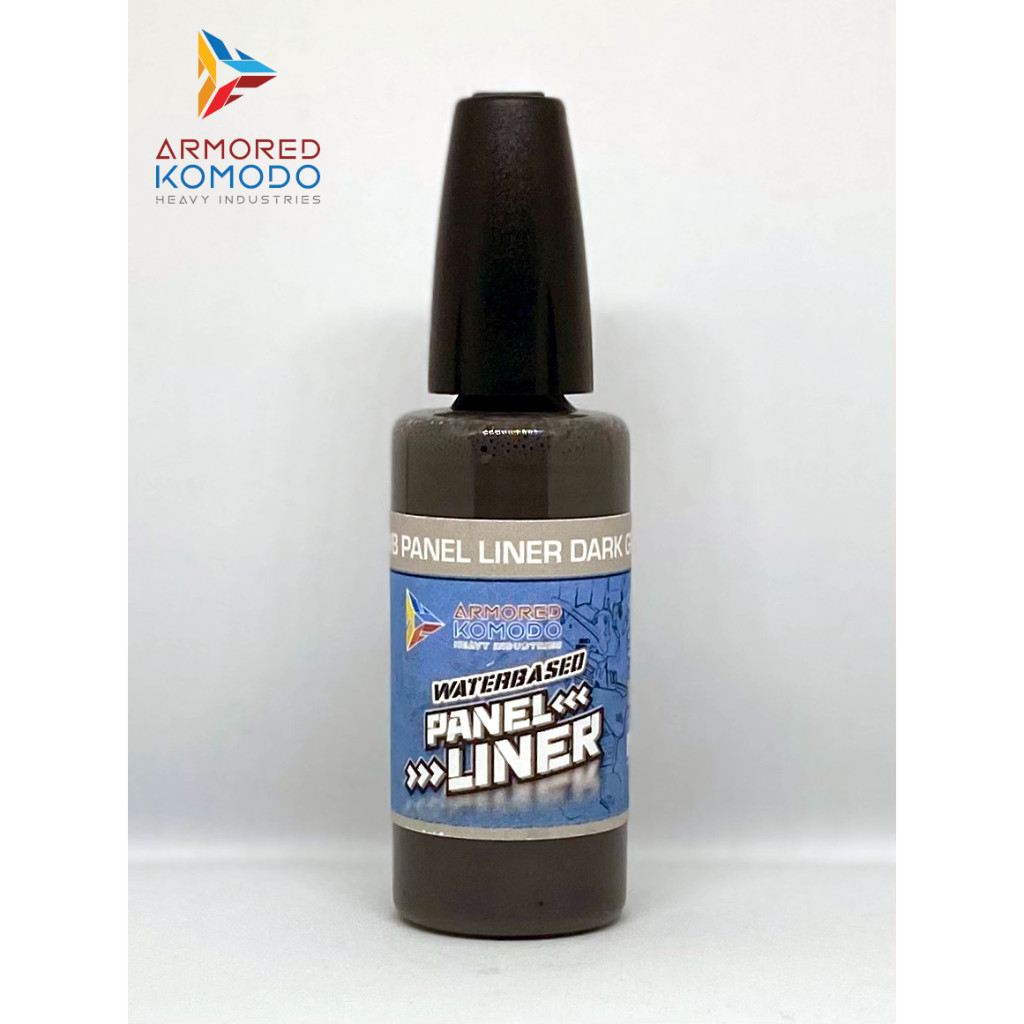 Waterbased Dark Gray Panel Liner PH887 30ml Armored Komodo Hobby Paint ...