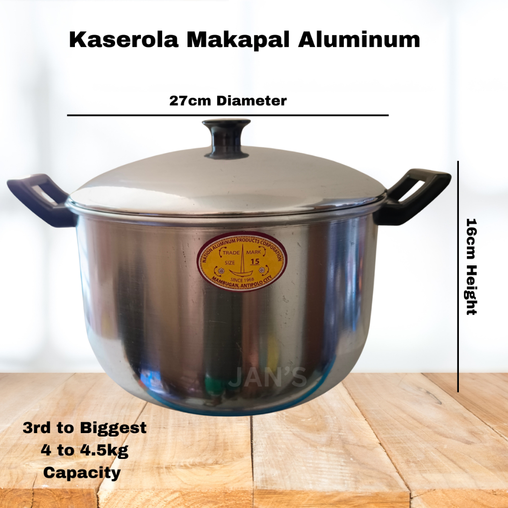 Casserole Kaserola Makapal Aluminum 28cm High Quality | Shopee Philippines