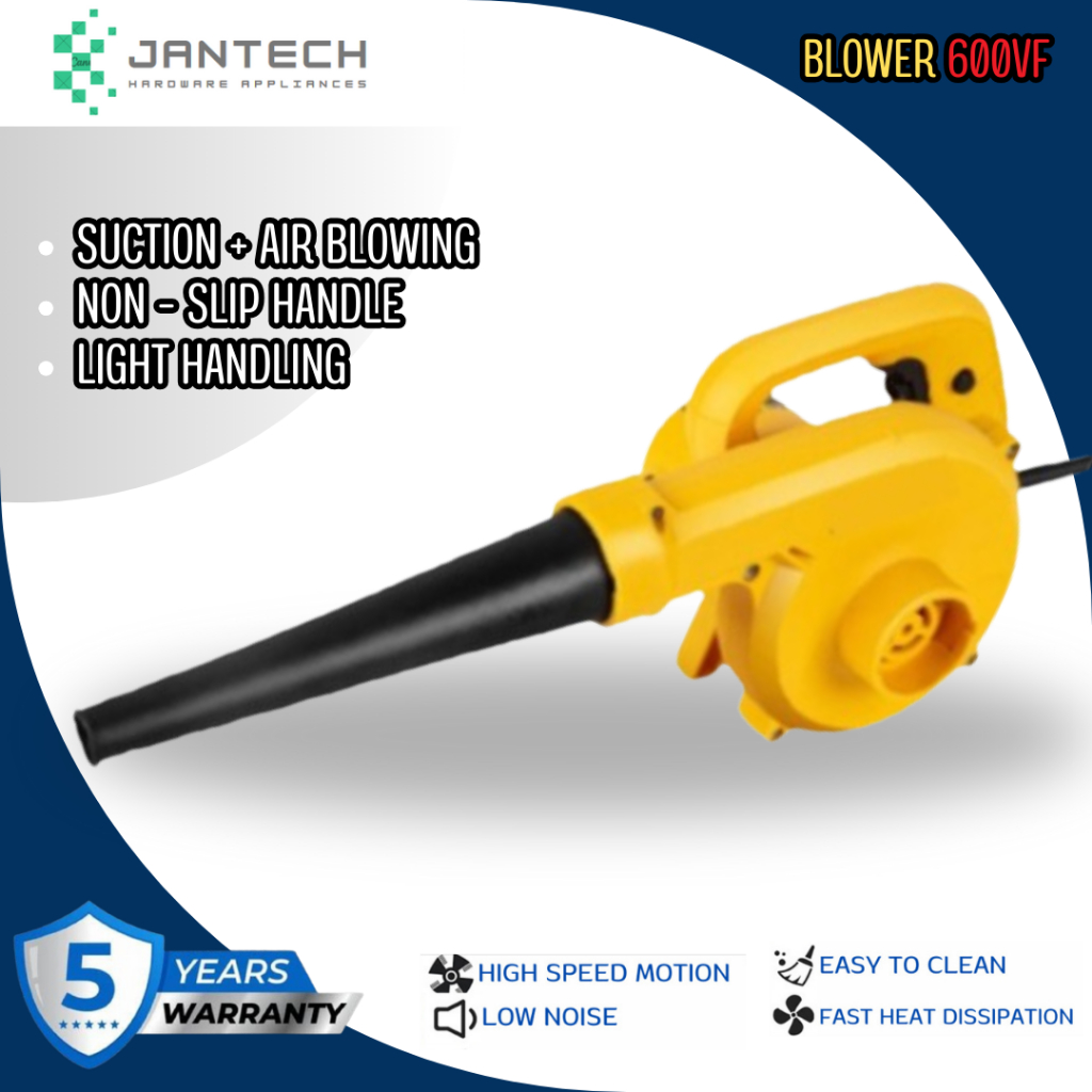 JANTECH Blower 600VF Portable Electric Blower 2 in 1 Vacuum Blower PC ...