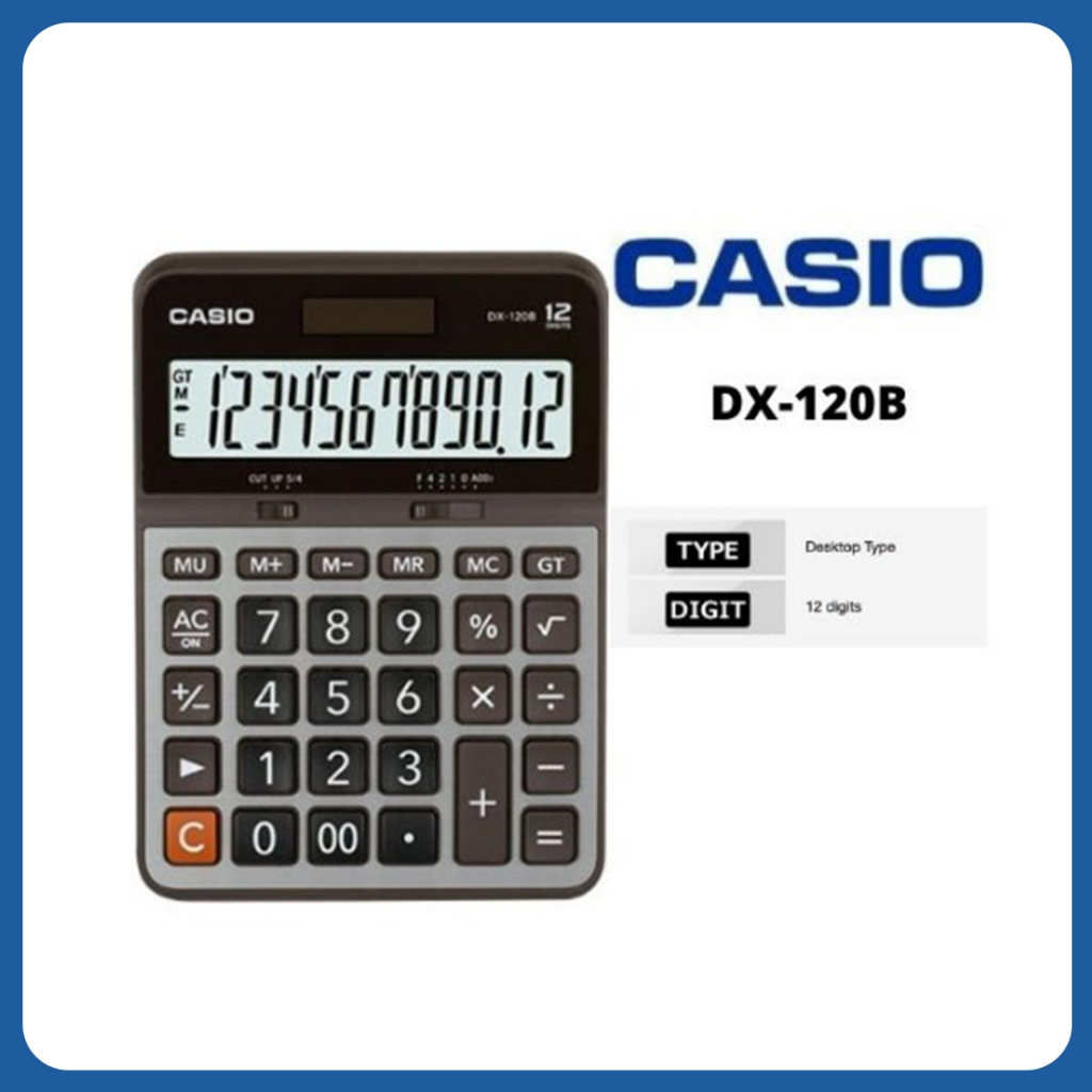 Casio DX-120B Shop & Field Values Series Calculators calculator for business (100% Original ...