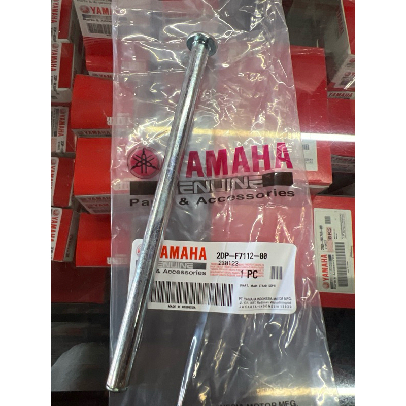 2DP-F7112-00 GENUINE AXLE/CIRCLIP MAIN STAND/SHAFT CENTER STAND NMAX V1 ...