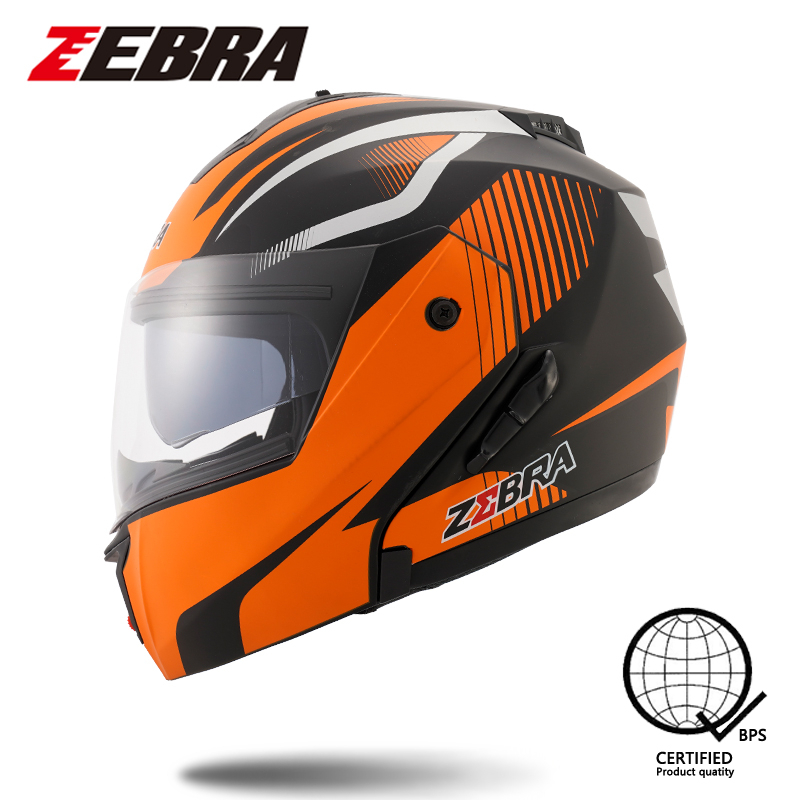 ZEBRA Full Face Men's Modular helmet dual visor helmet for motorcycle ...