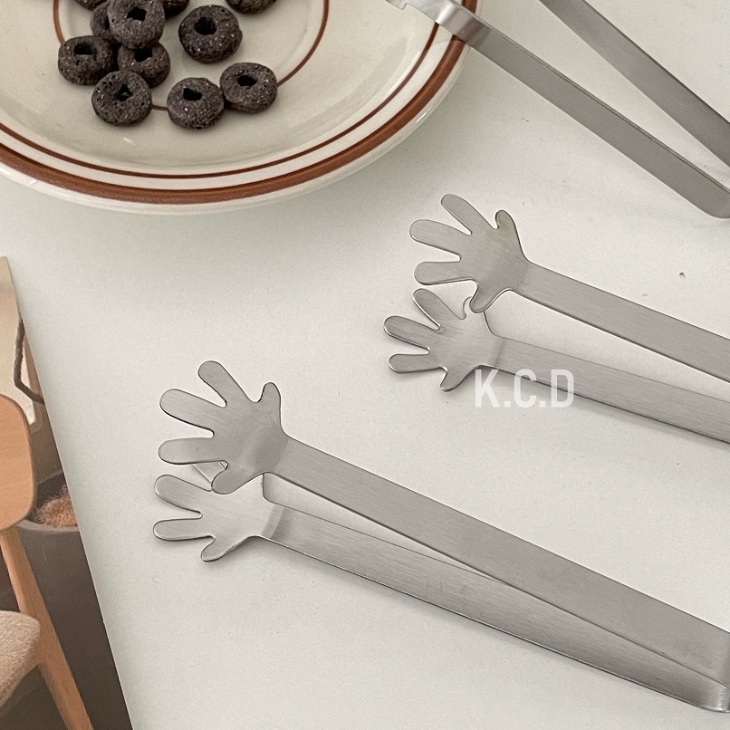 5 Inch Small Kitchen Food Tongs Mini Serving Plastic Sugar Ice Salad ...