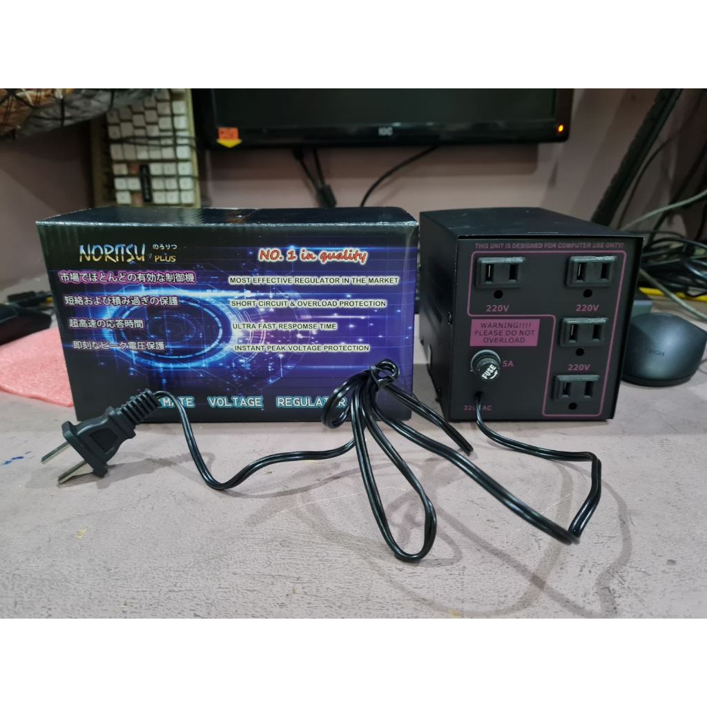 SECURE / Noritsu Plus 500W 220V Automatic Voltage Regulator (AVR for ...