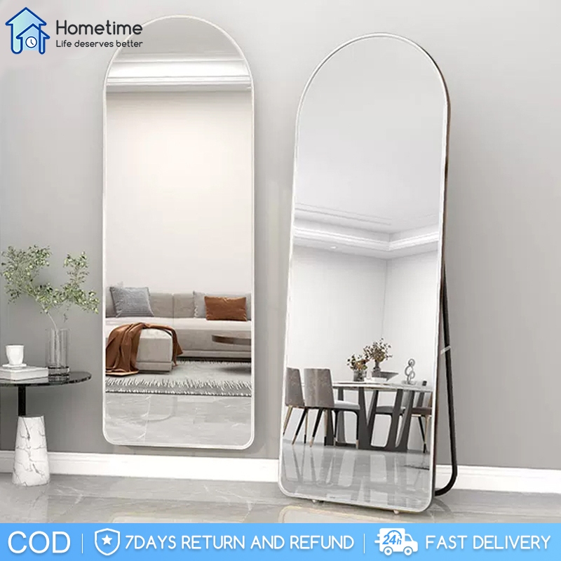 Mirror Full Body Mirror with Stand Nordic style HD Wall Aesthetic whole ...