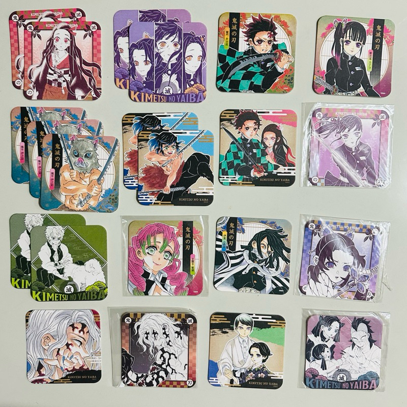 Demon slayer / Kimetsu no Yaiba manga art paper coaster | Shopee ...