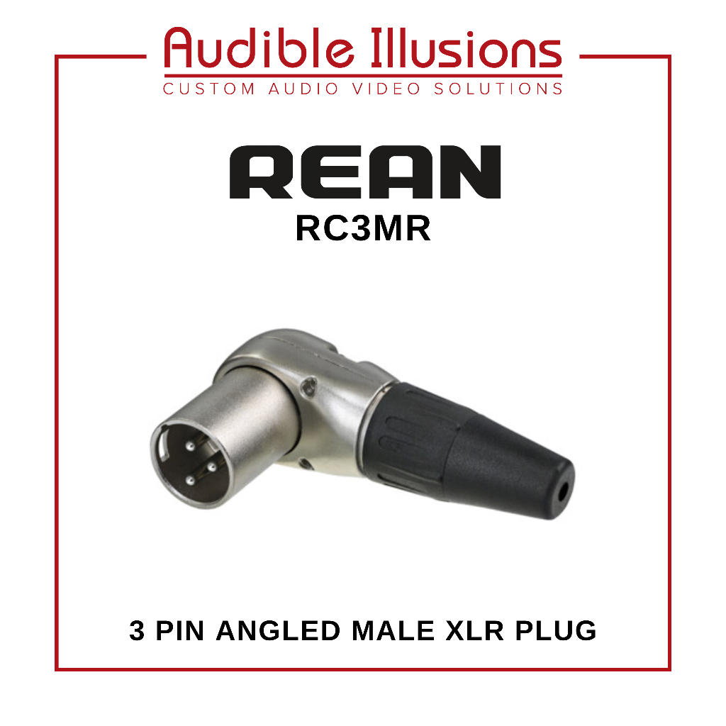 Rean RC3MR 3 Pin Angled Male XLR Plug | Shopee Philippines