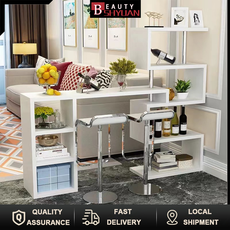 Simple Rotating Bar Table Living Room Entrance Partition Creative Wine ...