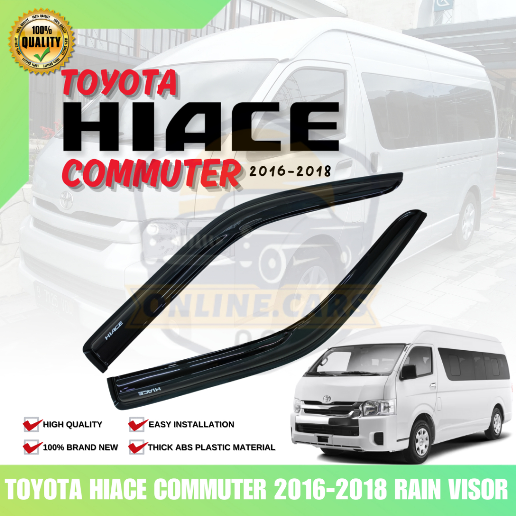 OC TOYOTA HIACE COMMUTER 2016 2017 2018 RAIN VISOR WINDOW VISOR ...