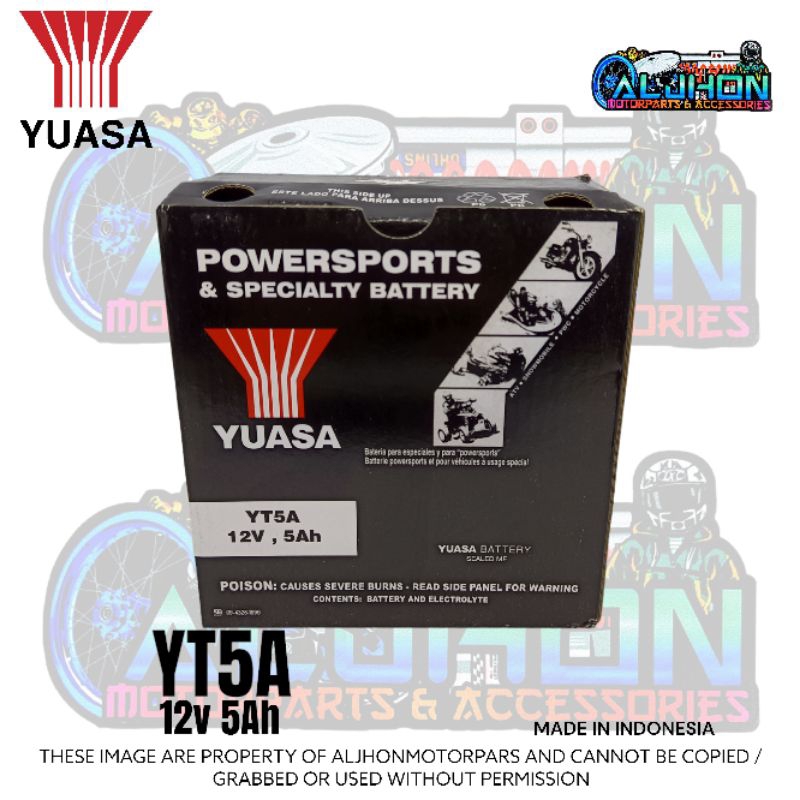 YUASA YT5A (12v 5Ah) MAINTENANCE FREE BATTERY | Shopee Philippines