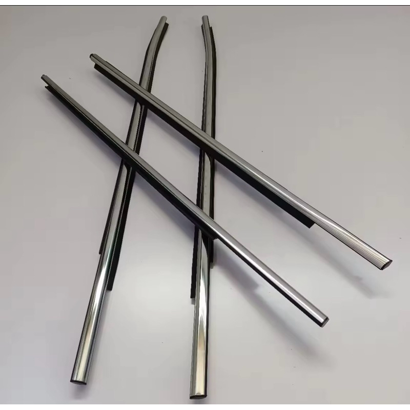 CHROME OUTER DOOR RUBBER MOLDING WEATHERSTRIP TOYOTA FORTUNER 2016 2017 ...