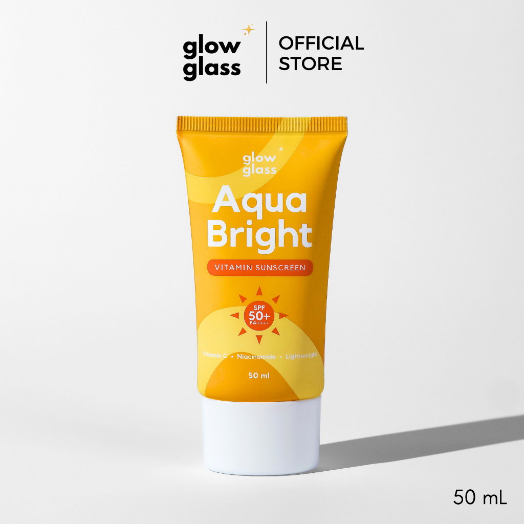 Glow Glass Aqua Bright Vitamin Sunscreen SPF 50+ PA++++ | Shopee ...