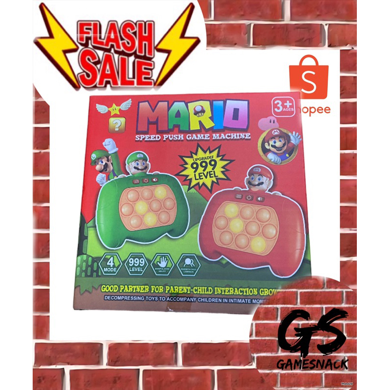 Super Mario Theme Toy Speed Push Machine | Shopee Philippines