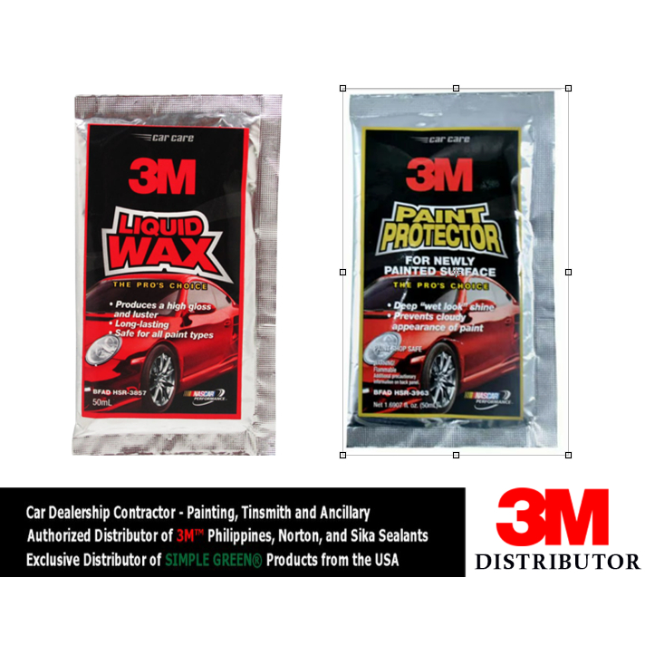 3M LIQUID WAX + 3M PAINT PROTECTOR (2PCS) | Shopee Philippines