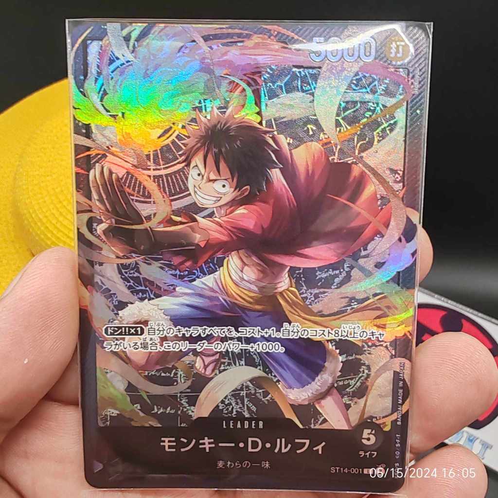 One Piece TCG - ST14-001 L Monkey D. Luffy | Shopee Philippines