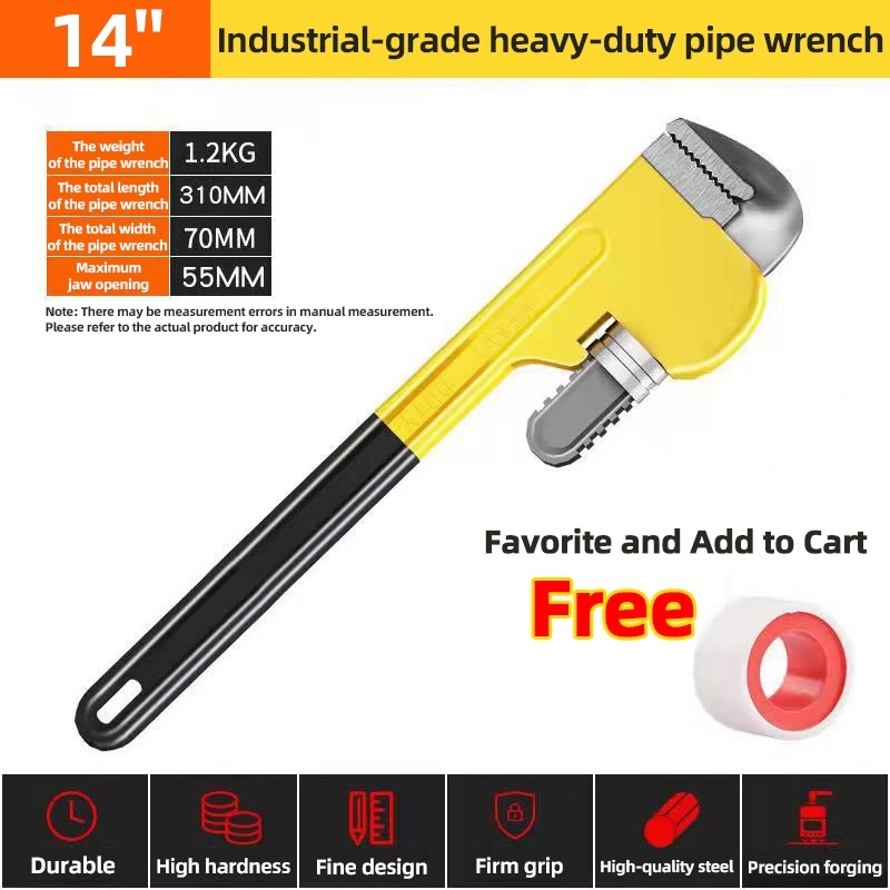 Redtool Heavy Duty pipe wrench 8 inch -24 inch plumbing wrench ...