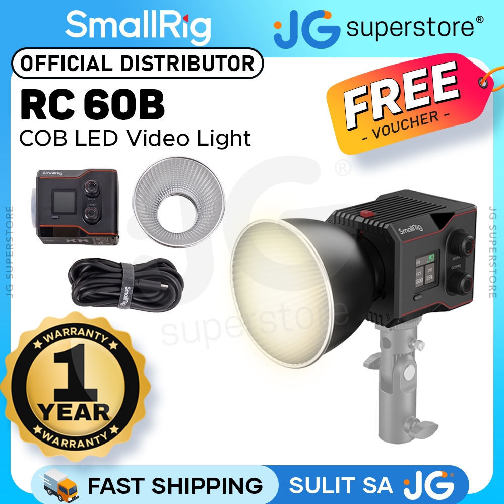 SmallRig RC 60B COB 60W Bi-Color Portable LED Video Light Handheld w/ 9 ...