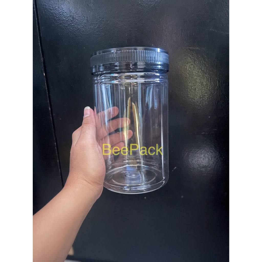 Wholesale Bundle (72 pcs/bundle) 1100ml Wide Mouth Plastic Jar | Shopee ...