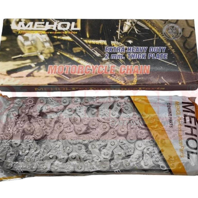1 PC UNIVERSAL MEHOL BLACK CHAIN FOR MOTORCYCLE 428 AND 420 | Shopee ...