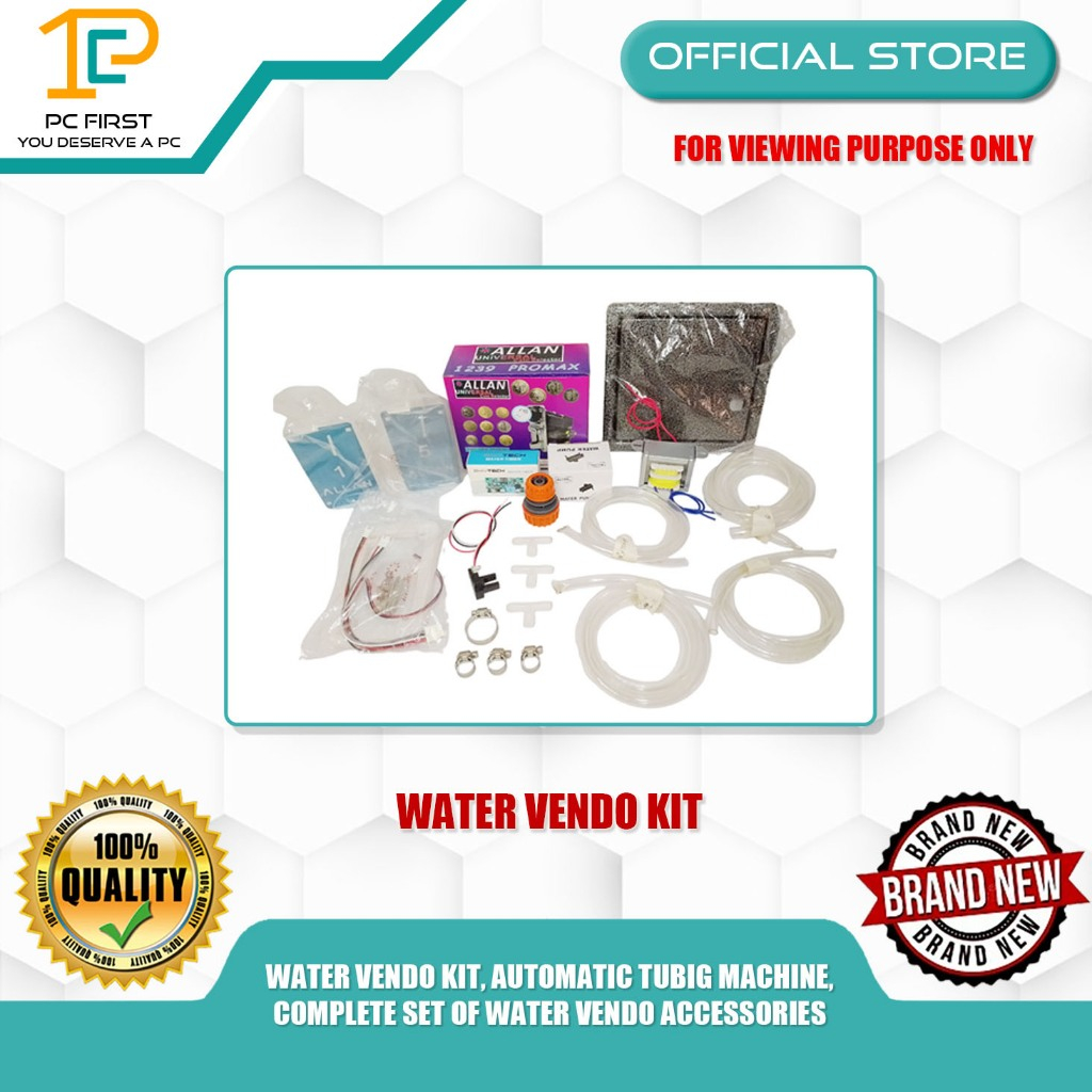 PC FIRST WATER VENDO KIT, AUTOMATIC TUBIG MACHINE, COMPLETE SET OF ...