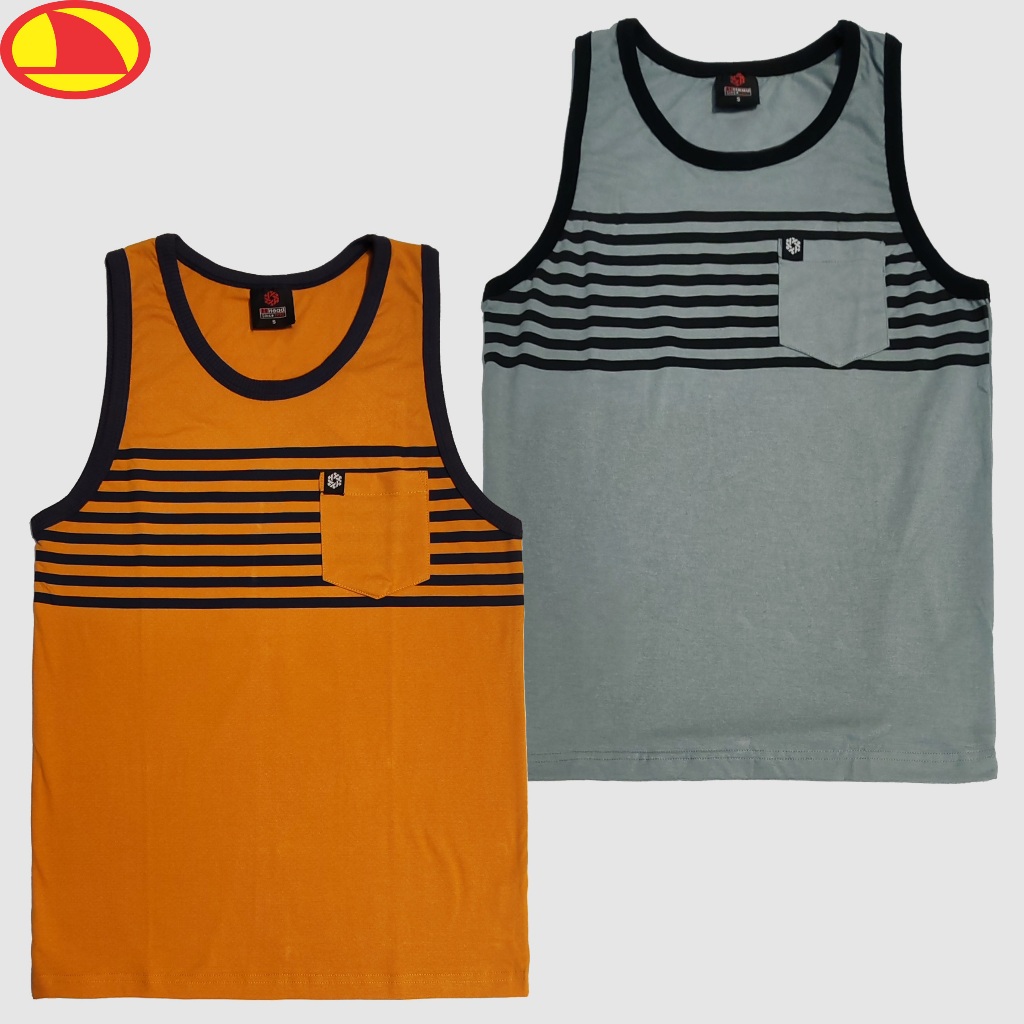 Hammerhead Jeans and Shirt - Mens Sando Stripes Print With Pocket (838 ...