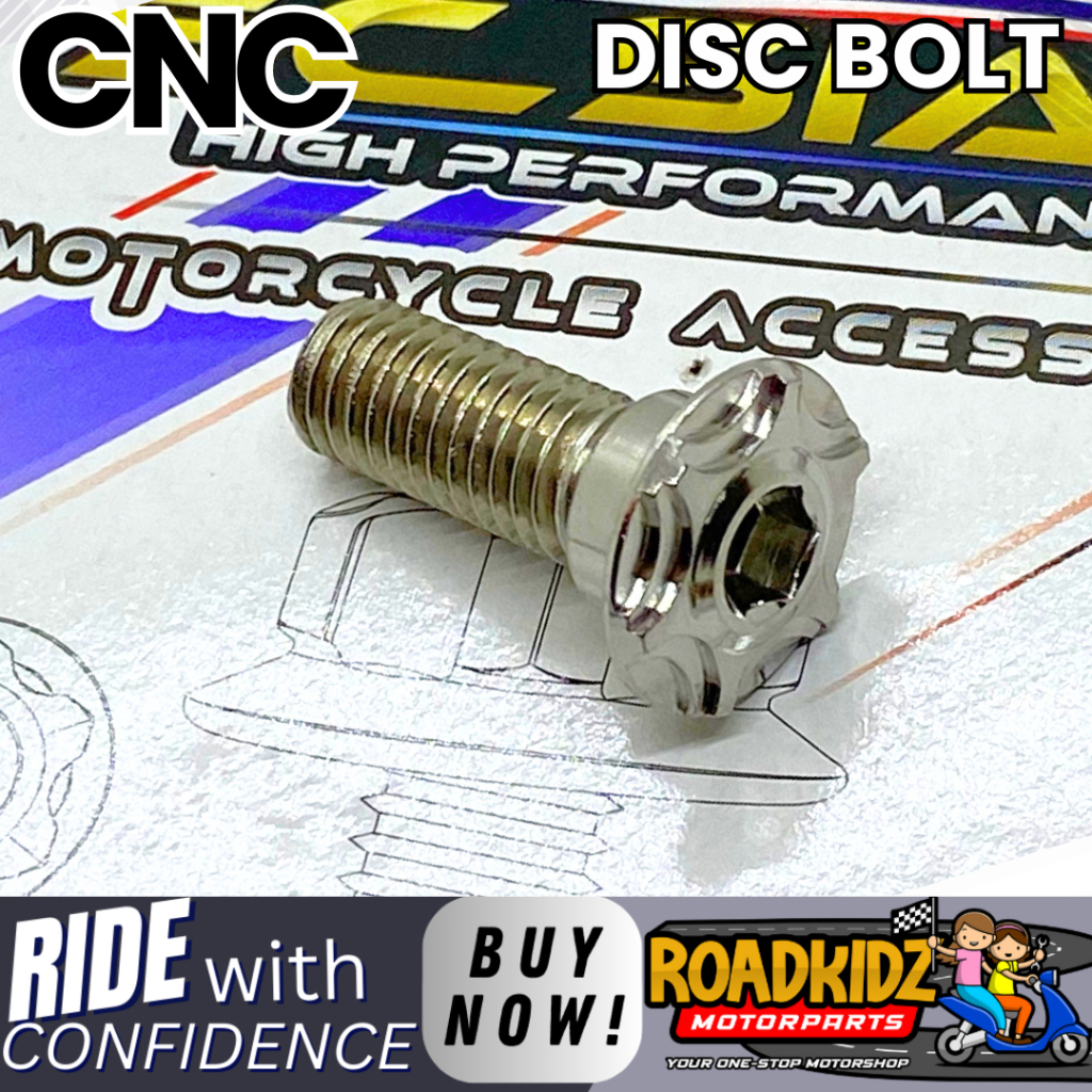 CNC DISC BOLT FLAT HEAD UNIVERSAL 1 PC ONLY | Shopee Philippines