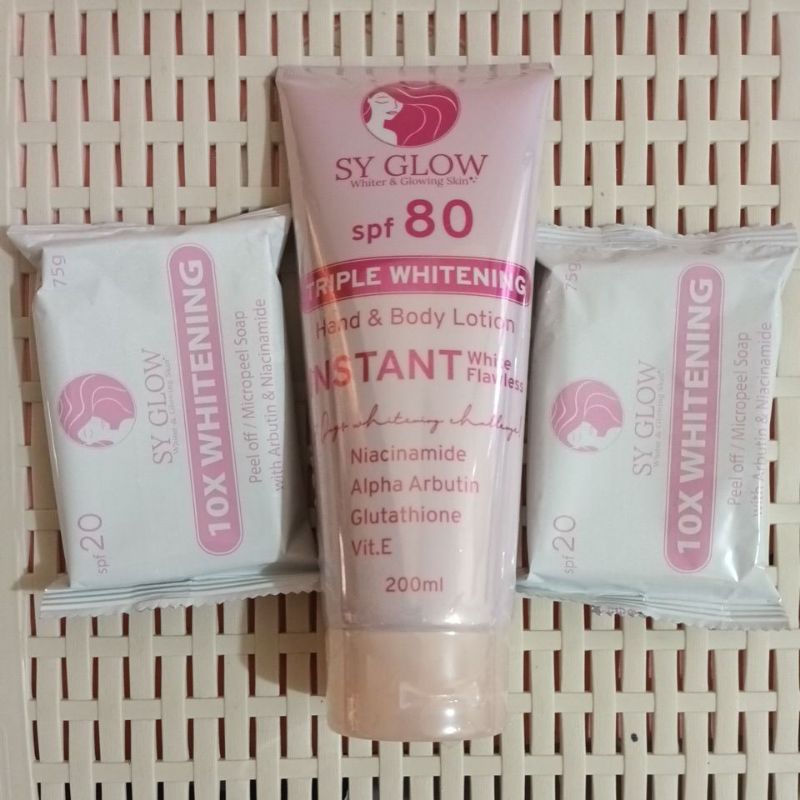 SY Glow Lotion Instant with Soap 10x set | Shopee Philippines