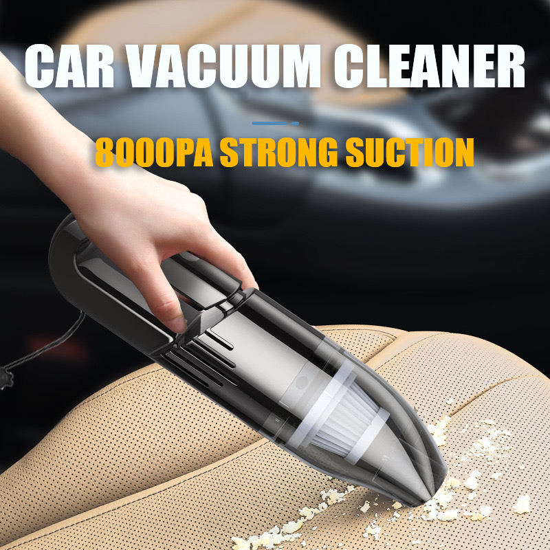 Car Vacuum Cleaner Portable Home Handheld Dry & Wet 8000Pa Mini Vacum ...