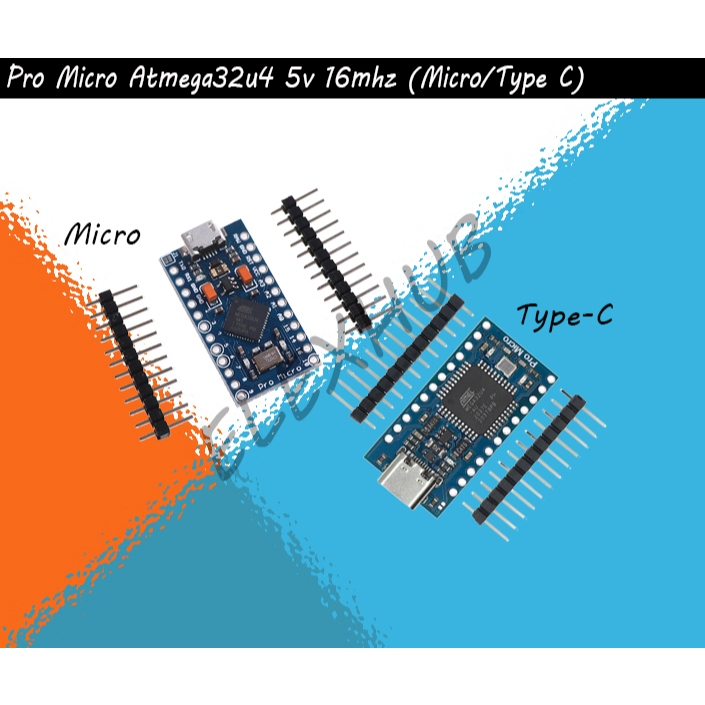 Pro Micro Atmega32u4 5v 16mhz (Micro/Type C) | Shopee Philippines