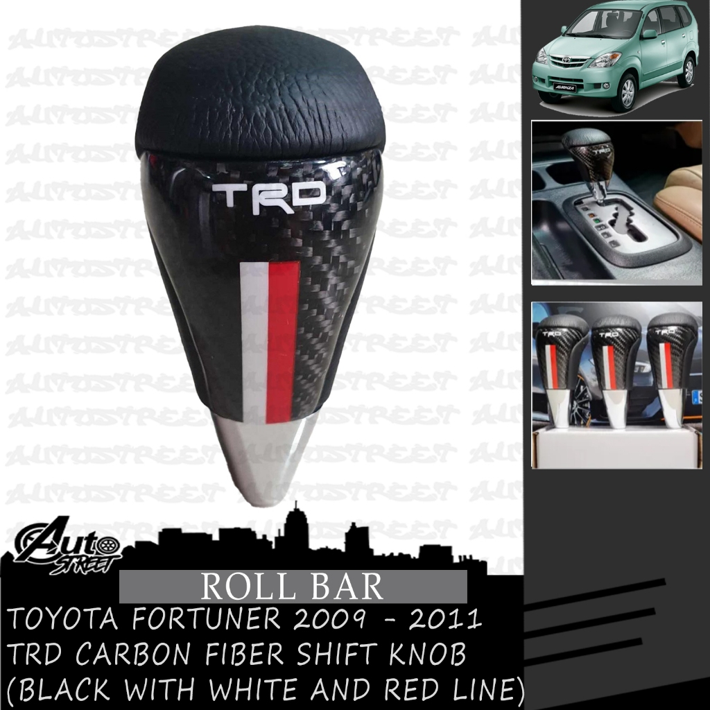 Toyota Fortuner 2009 - 2011 TRD Carbon Fiber Shift Knob (Black with ...