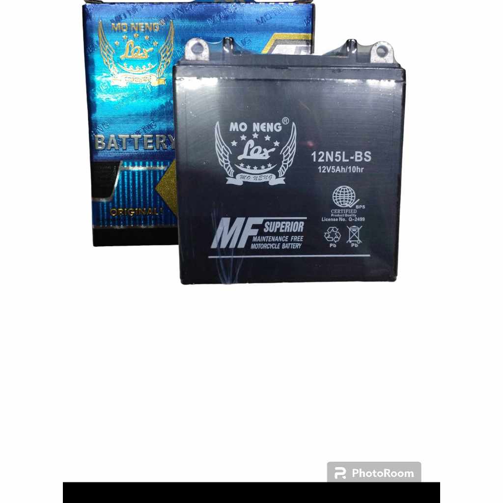 Moto battery Moneng Original 12N5L-BS | Shopee Philippines