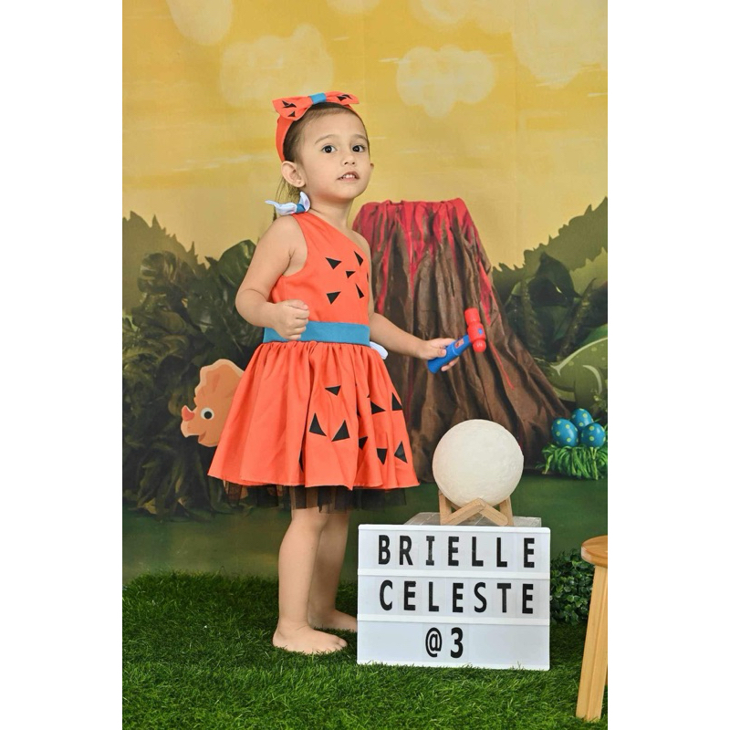 PEBBLES FLINTSTONES PARTY DRESS PEBBLES COSTUME DRESS CARTOON CHARACTER ...