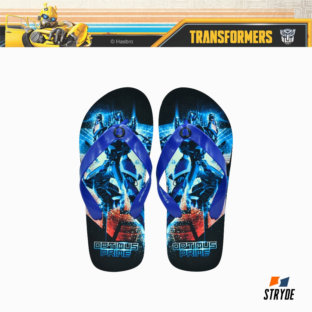 Hasbro Transformers Slippers Brandon Black Blue | Shopee Philippines