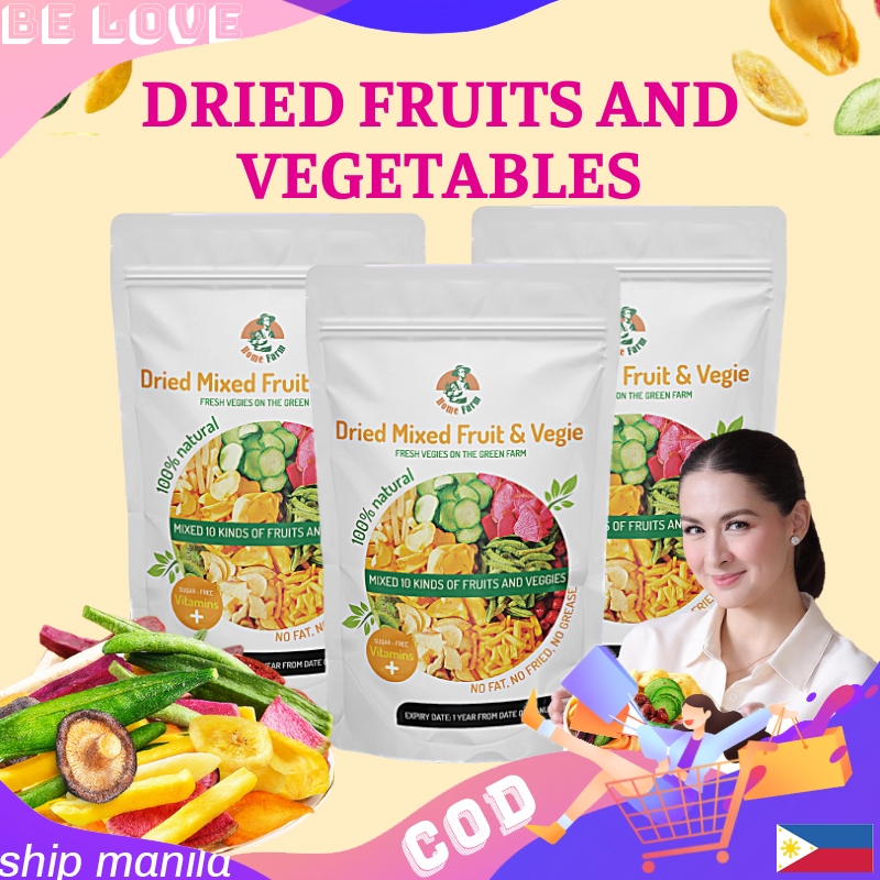 Dried Mix Fruits And Vegetables Chips Assorted Dried fruits Veggie Crisps Instant Snack Gulay ...